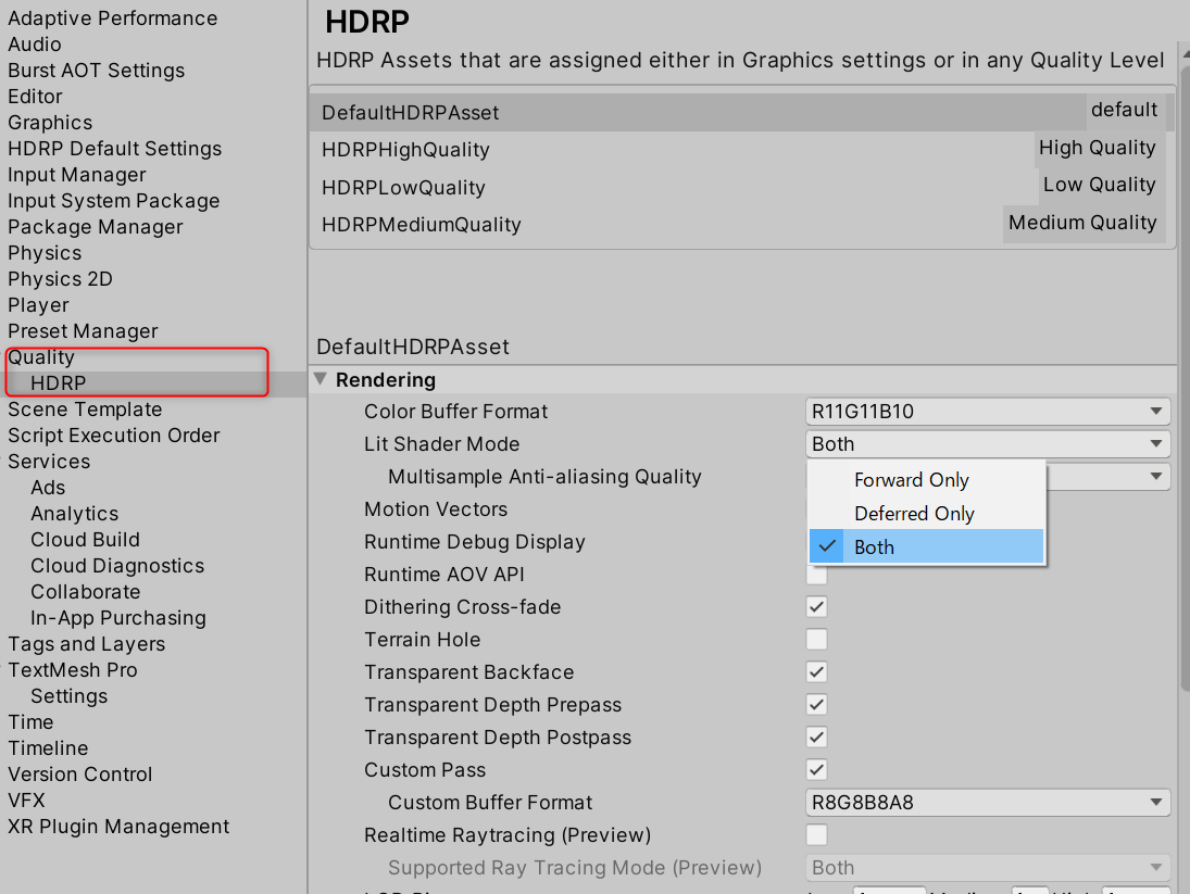 まさかみブログ | your hdrp settings do not support fowrdonly, some objects might not render